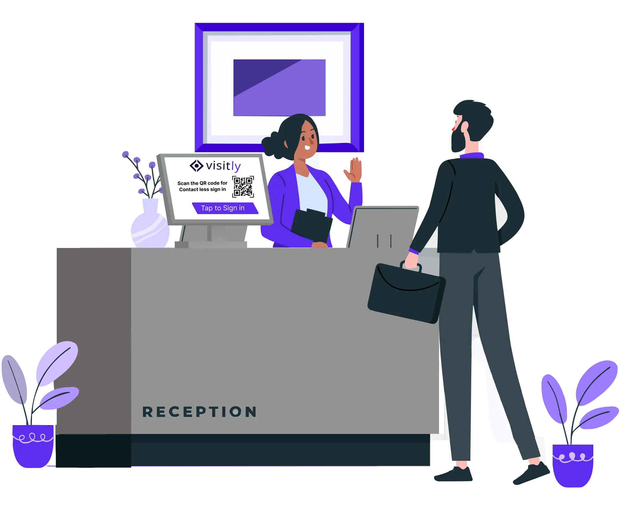 iPad Visitor Sign-in App for Workplace Safety | Visitly